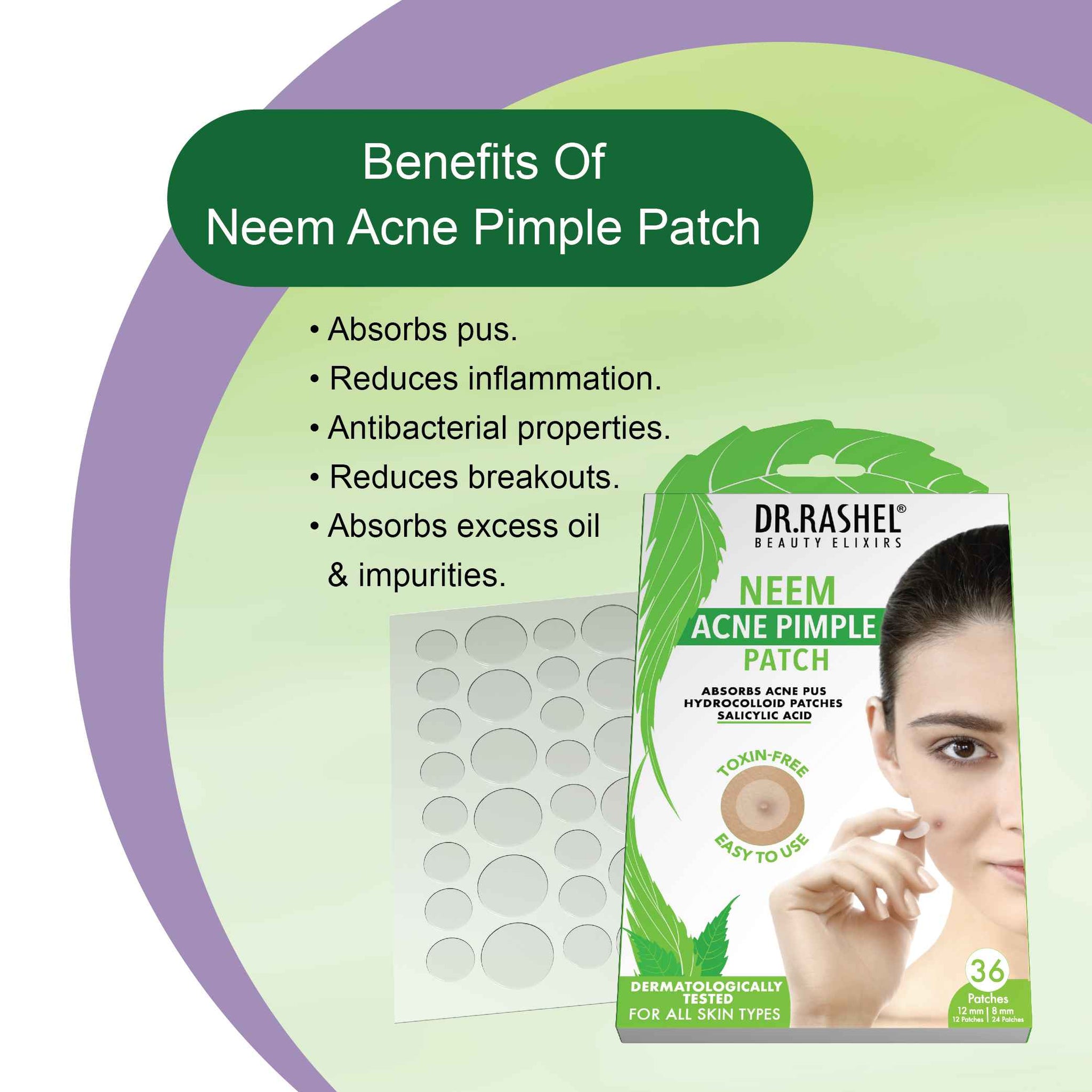 Neem Acne Pimple Patch for Acne - Dr.Rashel
