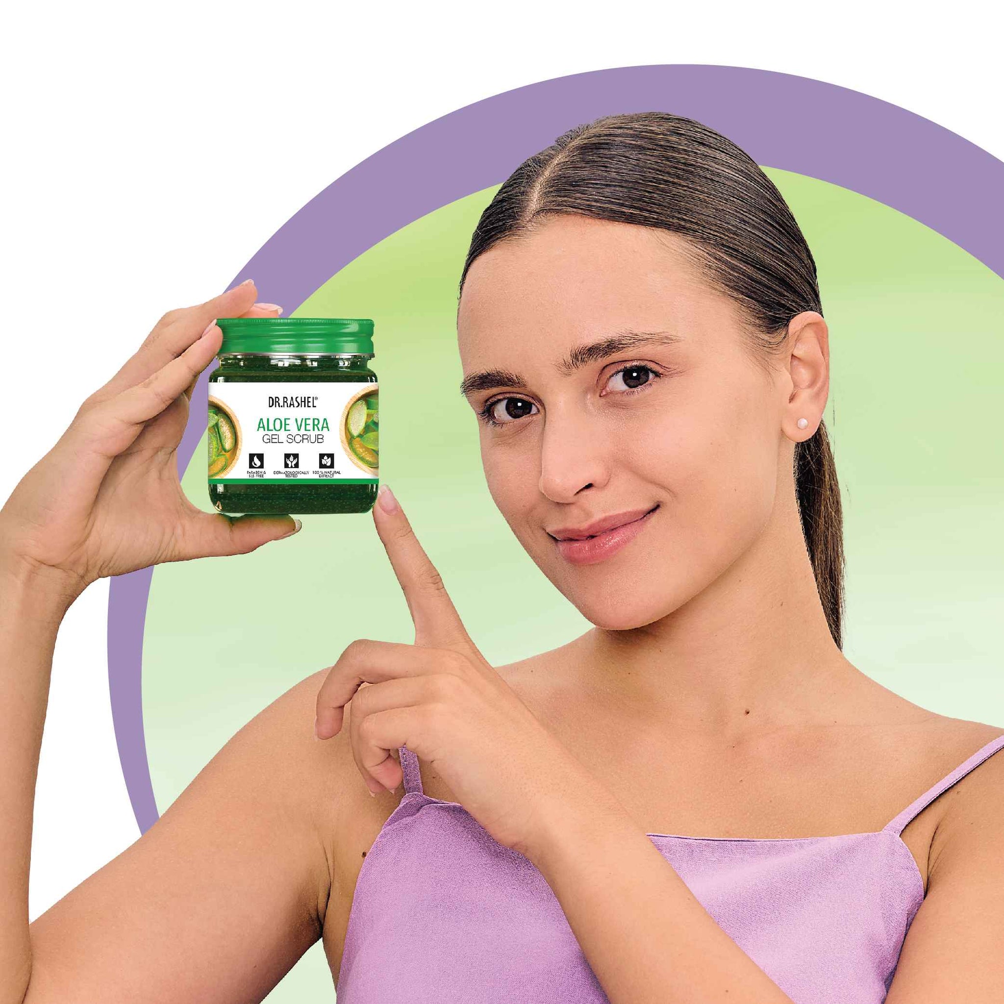 Aloe Vera Gel Scrub to Calm & Soothe Skin – Dr.Rashel