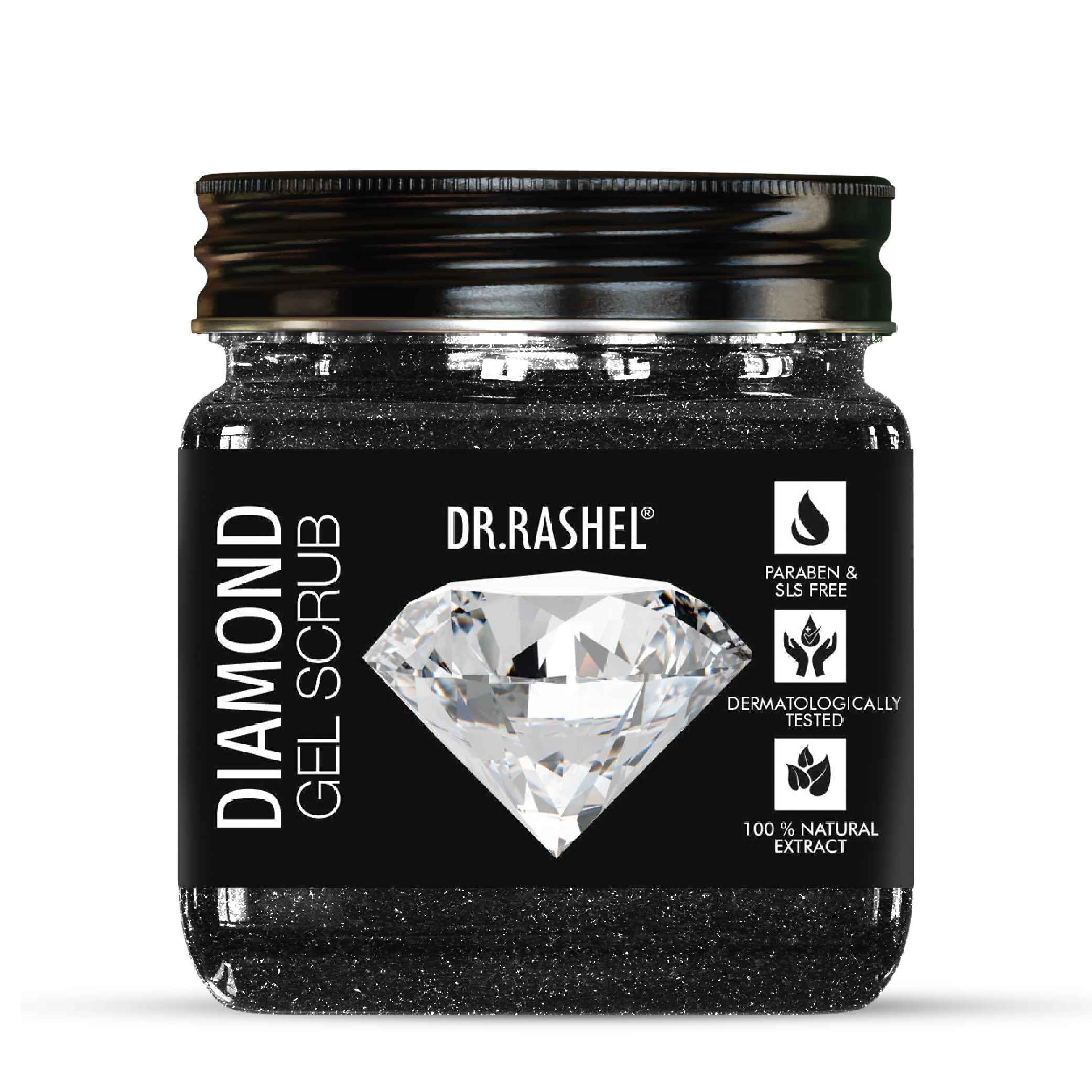 Diamond Gel Scrub For Face & Body for Skin Lightning - Dr.Rashel