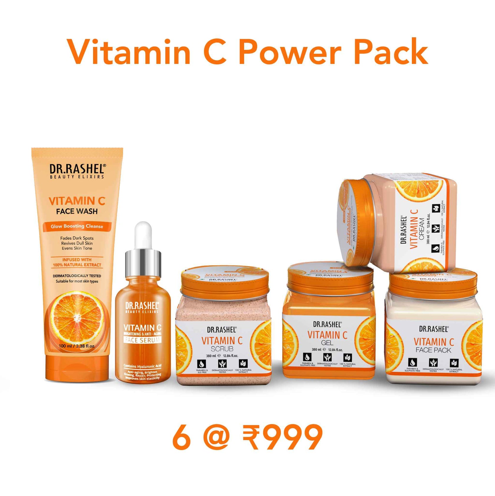 Buy Vitamin C Power Pack Multi Step Skin Care Kit | Dr.Rashel