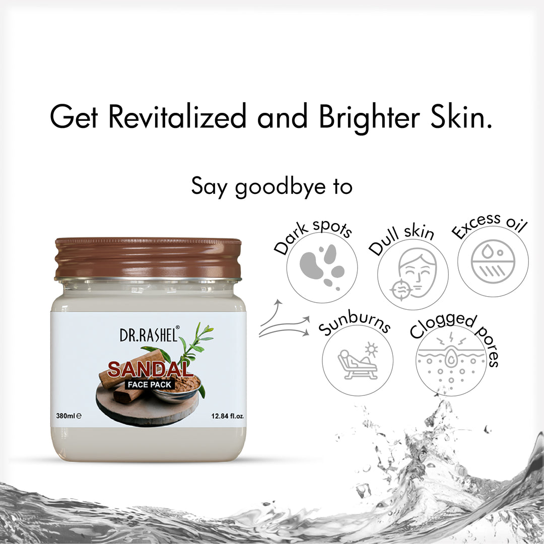 Sandal Face Pack for Glowing Skin Dr.Rashel