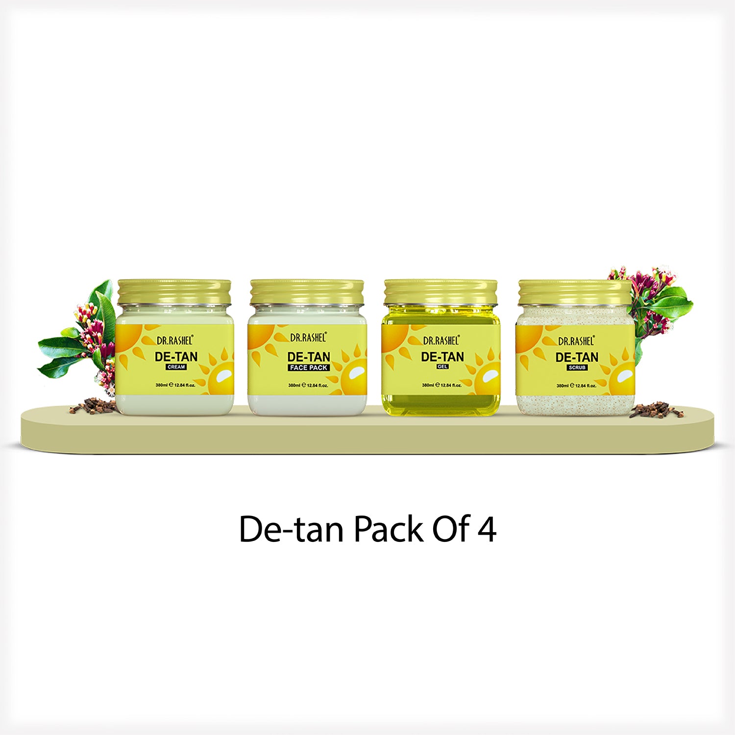 De-Tan Pack of 4: Tan Removal Kit | Dr. Rashel – Dr.Rashel